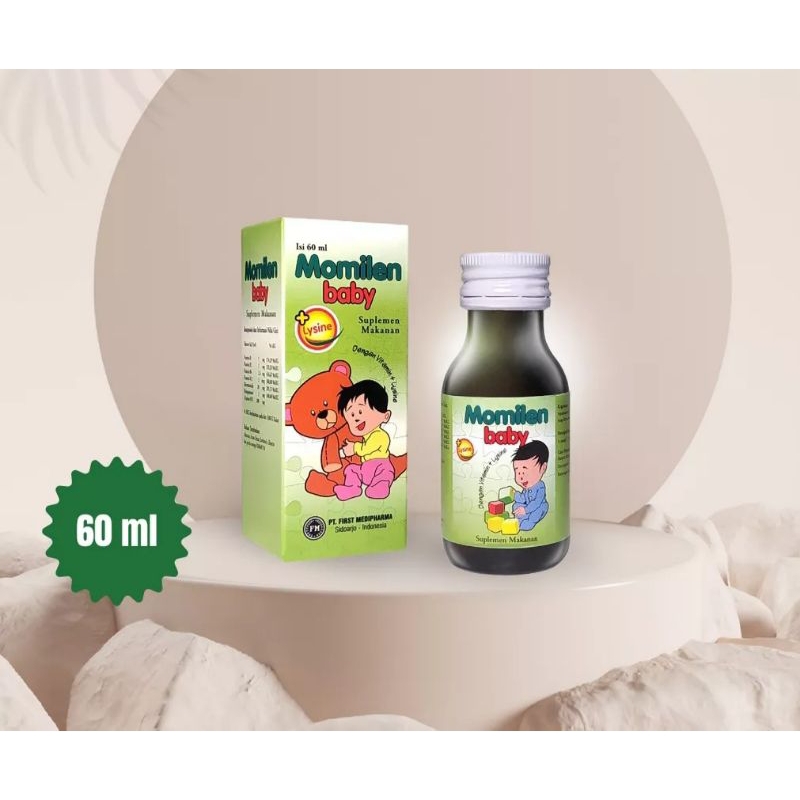 Jual MOMILEN BABY LYSINE SUPLEMEN ANAK 60ML | Shopee Indonesia