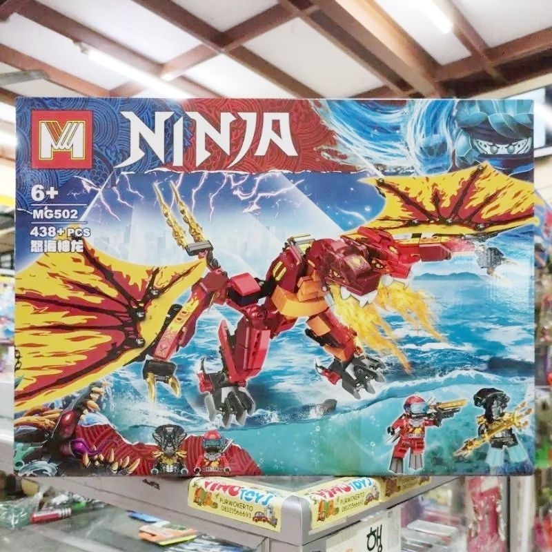 Jual mainan balok brick ninja naga robot motor ninjago | Shopee Indonesia