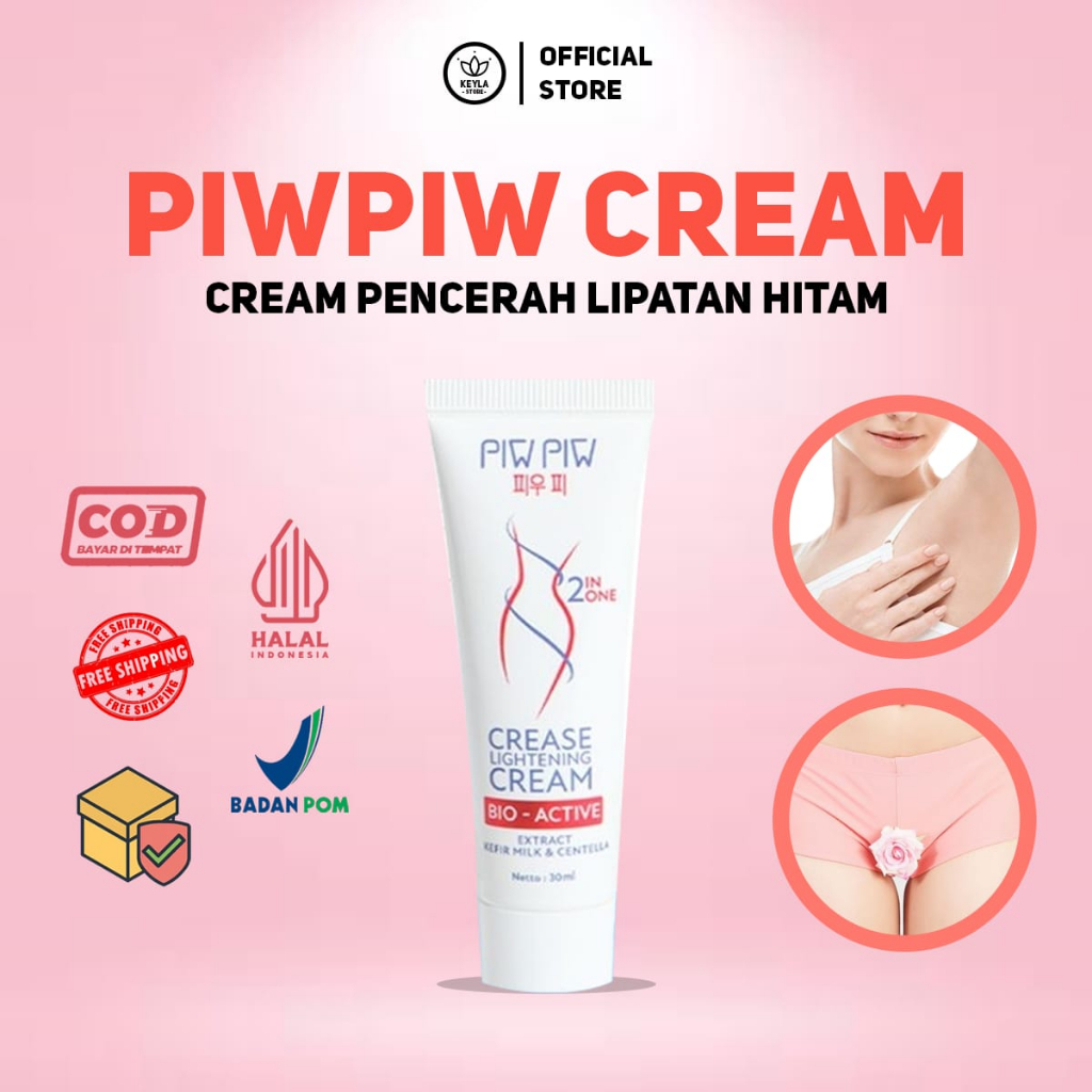 Jual Piw Piw Crease Lightening Cream Pemutih Dan Pencerah Selangkangan, Ketiak, Lipatan Hitam ...