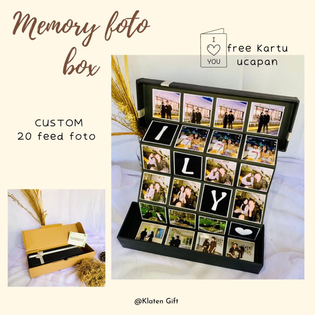 Jual Memory Foto Box / Kado Pacar Cowo Cewe / Kado Ultah / Kado ...