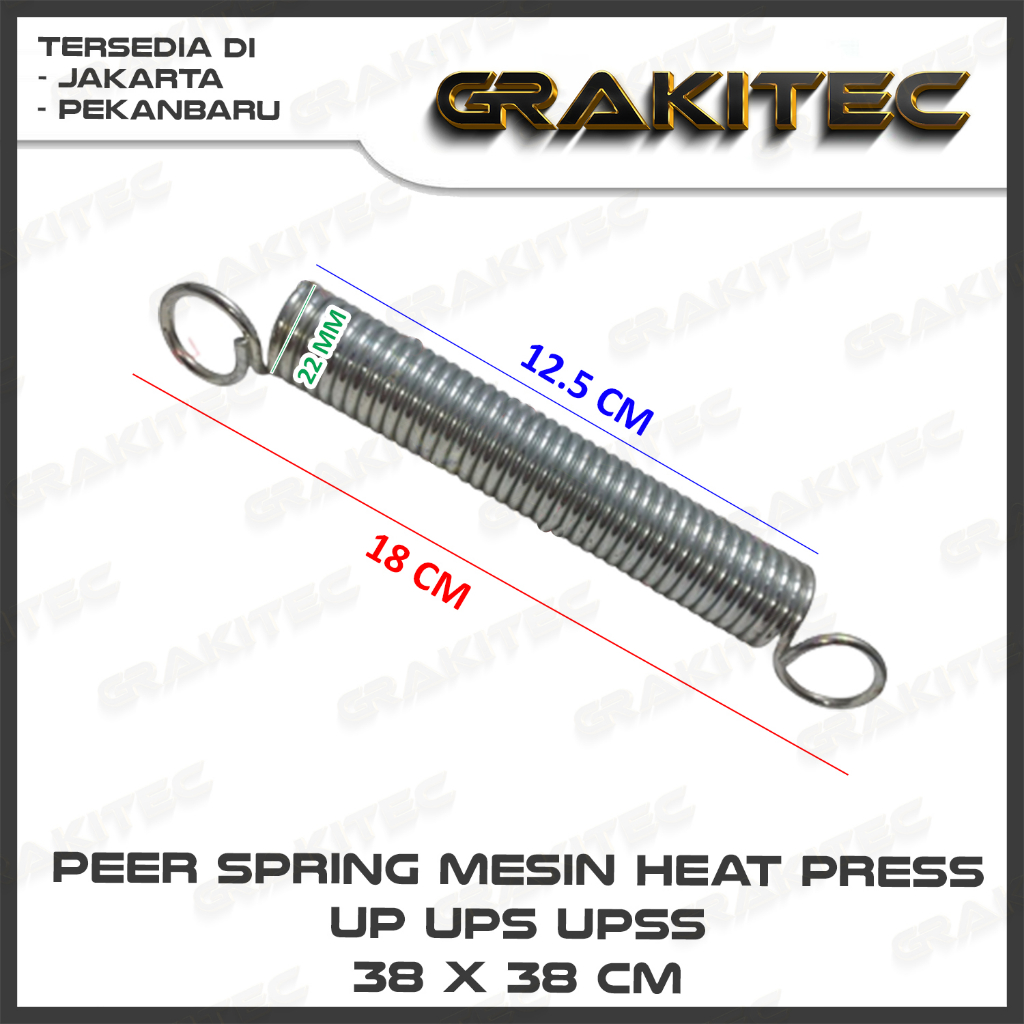 Jual PER SPRING ORI Mesin Sablon Press Kaos 38x38 / 40x60 / 60x80 ...