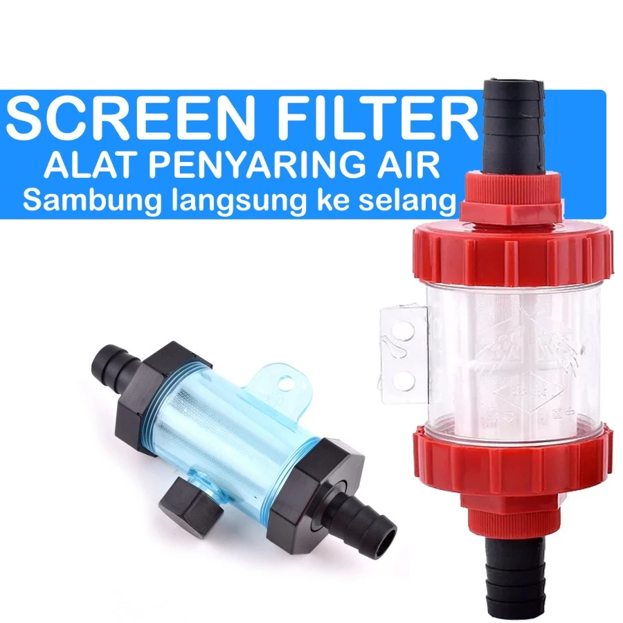 Jual Screen Filter Inline Saringan air misting irigasi selang 5/8 ...