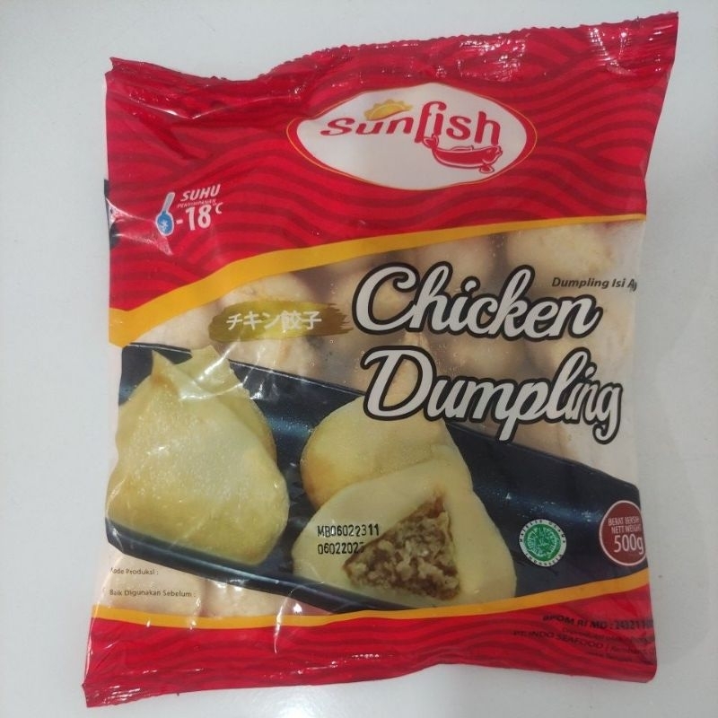 Jual SUNFISH Dumpling Chicken Ayam 500gr | Shopee Indonesia
