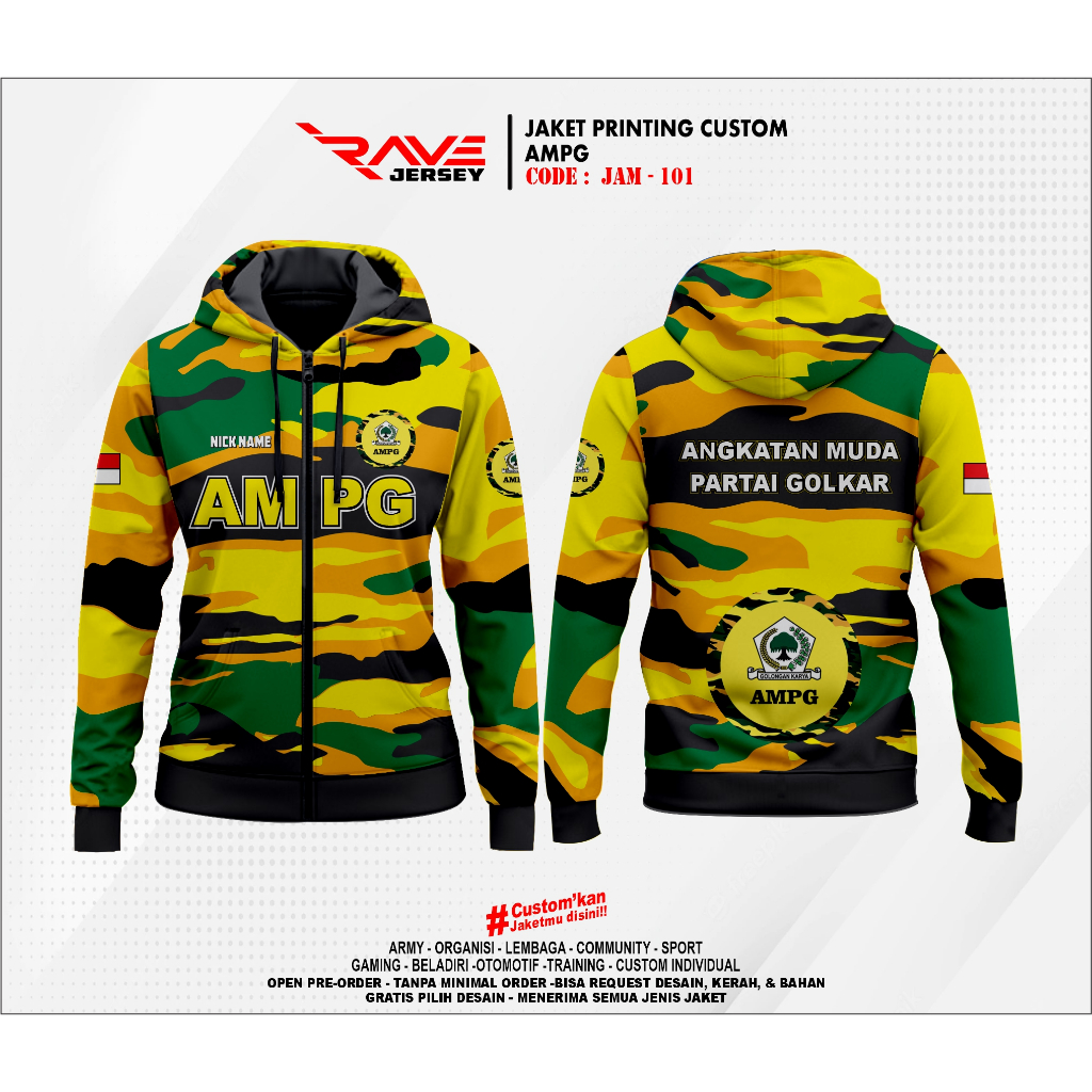 Jual JAKET AMPG FULL PRINTING SUBLIM CUSTOM (DESAIN SUKA SUKA) | Shopee ...