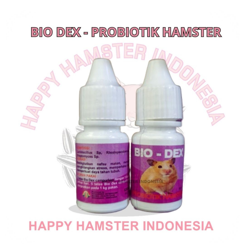 Jual [HHI] BIO DEX OBAT PROBIOTIK HAMSTER / VITAMIN NAFSU MAKAN ...