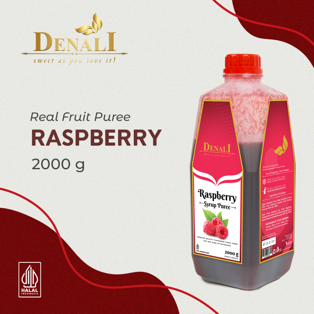 Jual Denali Puree - Raspberry Puree Smoothies Minuman Konsentrat Buah | Shopee Indonesia