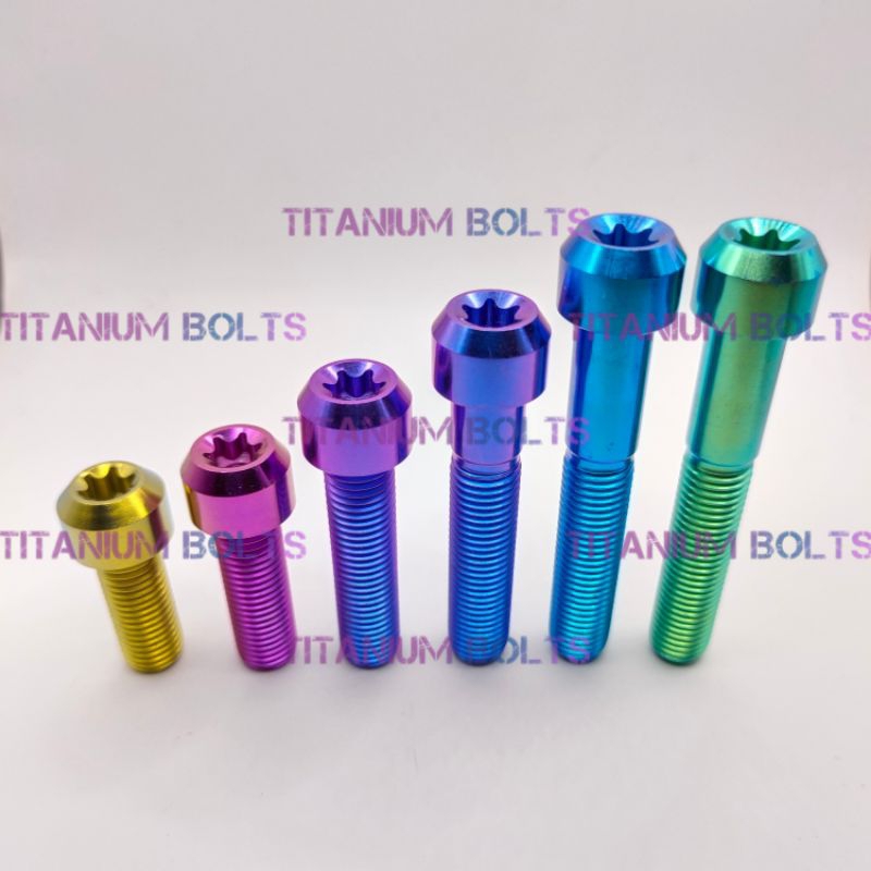 Jual Baut Titanium M10 x 25 30 35 40 50 60 Kepala Pillar Drat 14 ...