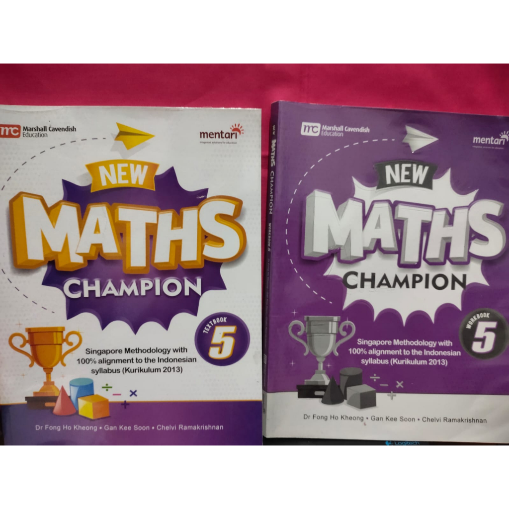 Jual NEW MATHS CHAMPION 5 TEXTBOOK DAN WORKBOOK (PRELOVE/SECOND ...