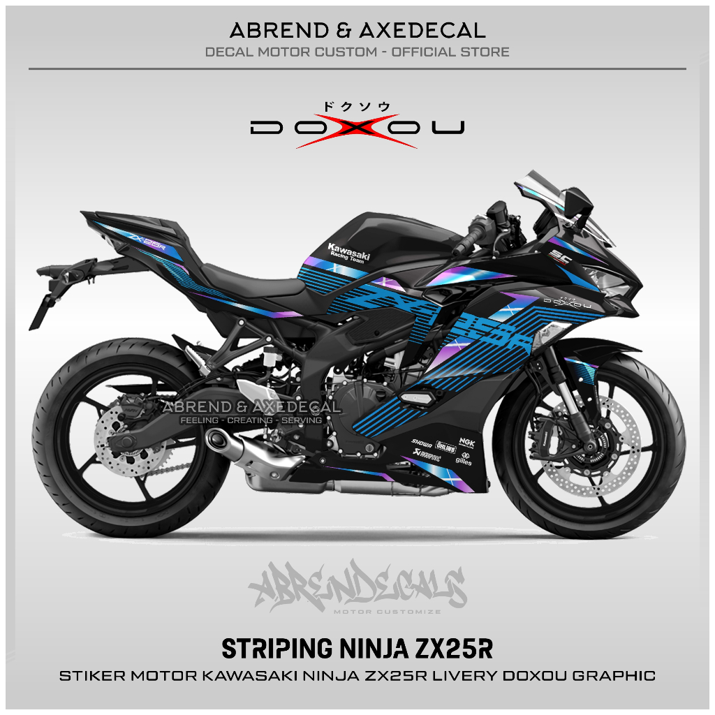 Jual Striping ZX25R Livery Doxou / Stiker Motor Kawasaki Ninja ZX 25R ...