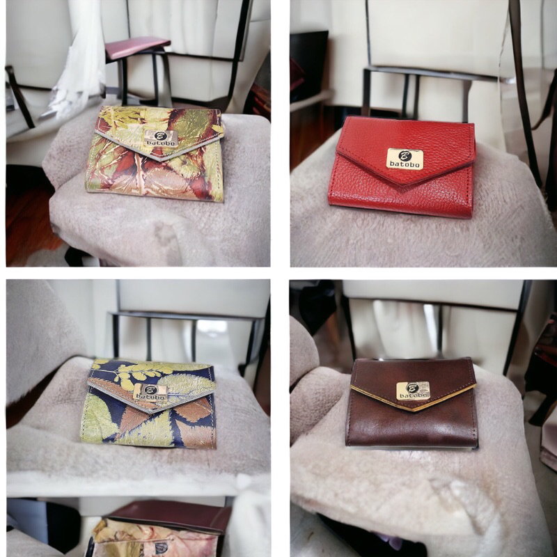 Jual Dompet Lipat Wanita Kulit Asli Fullup Batobo Motif Ecoprint ...
