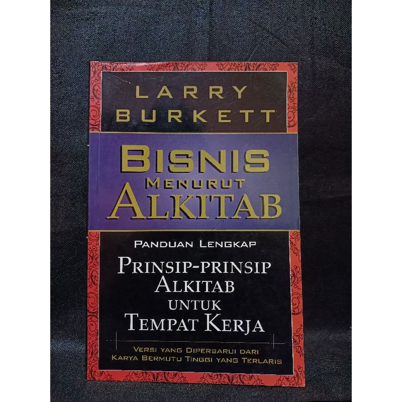 Jual BUKU ORIGINAL BISNIS MENURUT ALKITAB-LARRY BURKETT | Shopee Indonesia Jual BUKU ORIGINAL BISNIS MENURUT ALKITAB-LARRY BURKETT | Shopee Indonesia