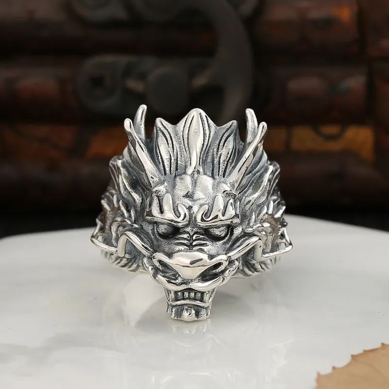 Jual Cincin Elegan Desain Kepala Raja Naga (Adjustable) | Shopee Indonesia