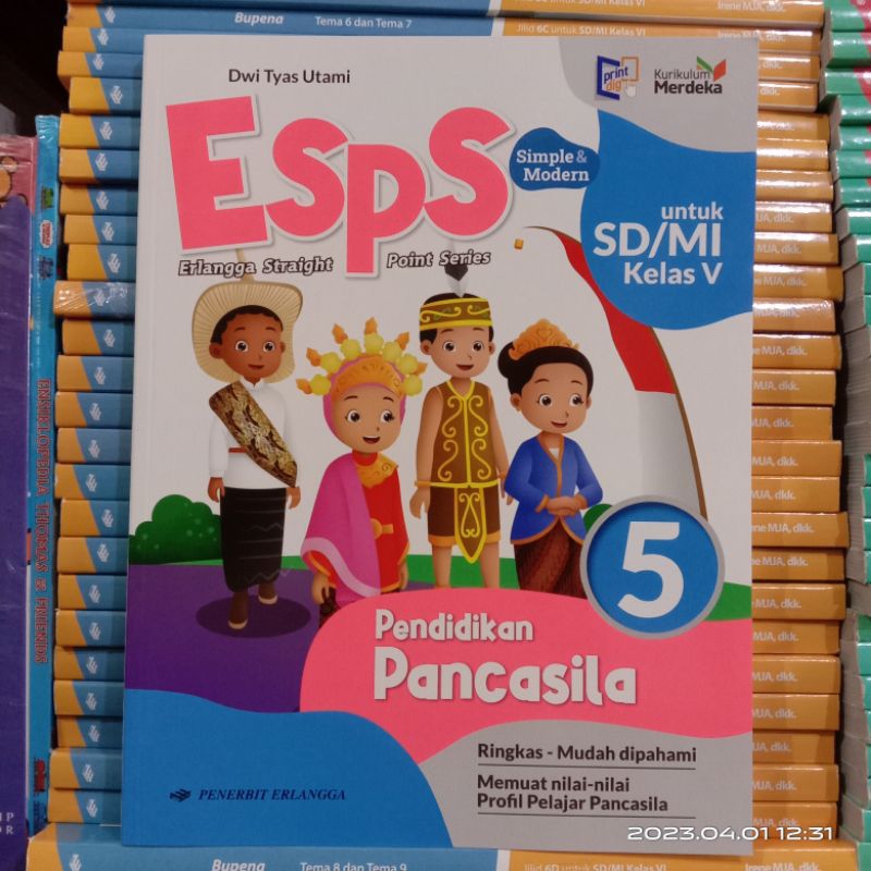 Jual Buku Esps Pendidikan Pancasila kelas 5 SD Kurikulum Merdeka Erlangga | Shopee Indonesia