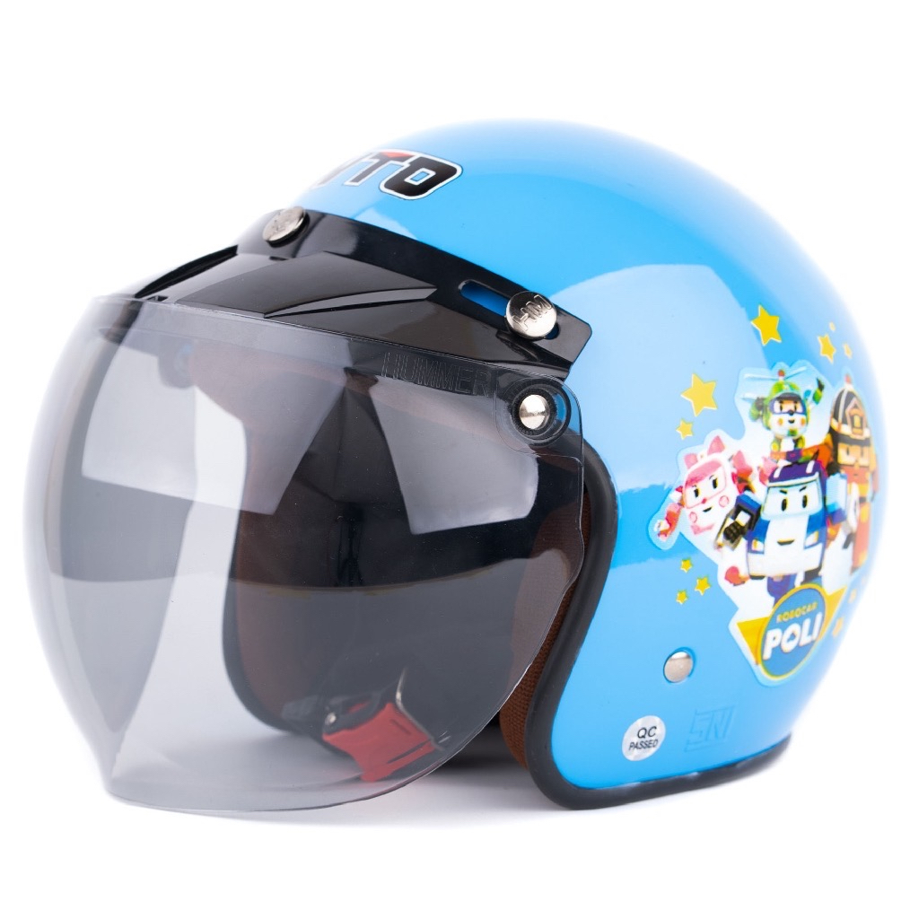 Jual Helm Bogo Retro Anak Cowo Cewe Lucu Viral Premium SNI Karakter ...