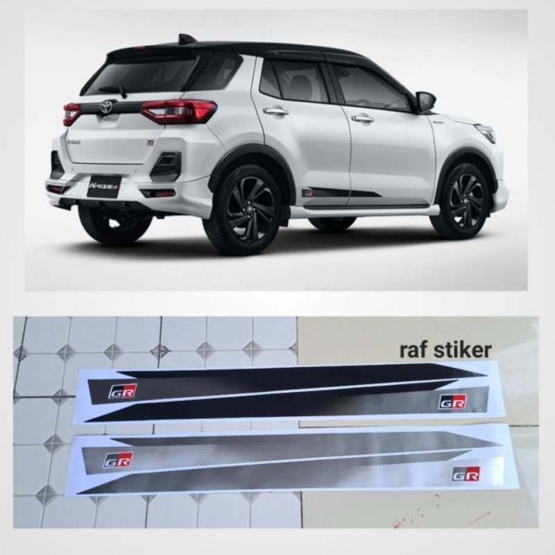 Jual Stiker body mobil Toyota raize Gr / stiker raize rocky Gr ...