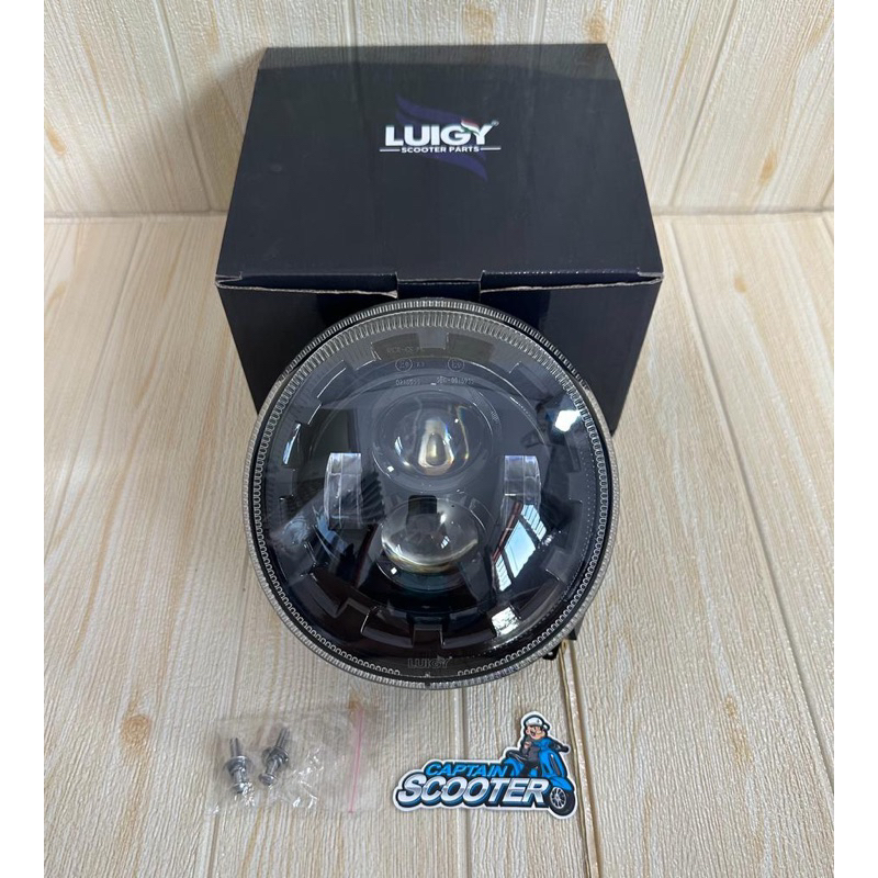 Jual Lampu Depan HeadLamp LED Daymaker Luigy HD-01 Vespa GTS GT Series ...