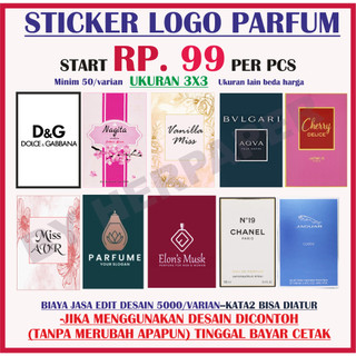 Jual Stiker LABEL PARFUM. STIKER PARFUM THAILAND. STIKER PARFUM BRANDED ...