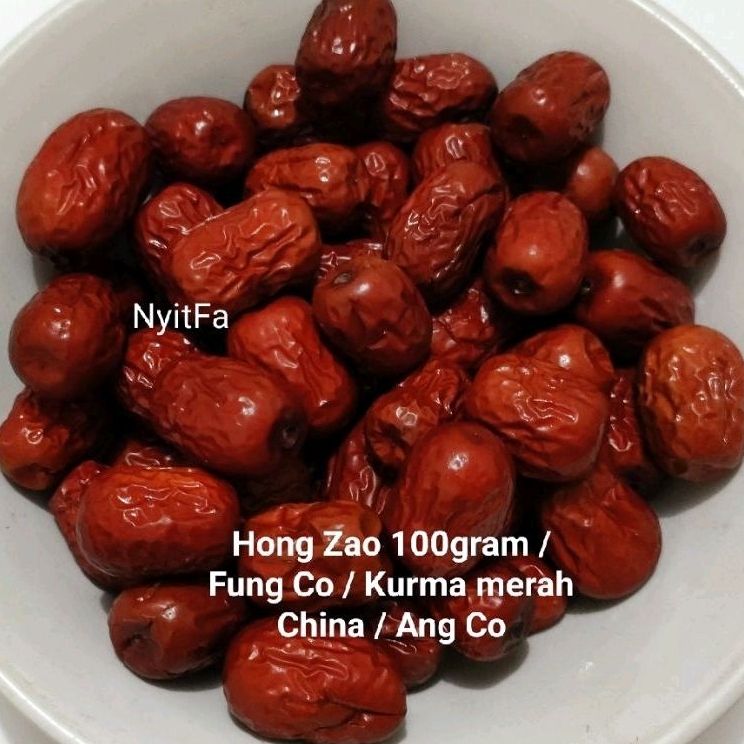 Jual Hong Zao 100gram / Fung Co / Kurma merah China / Ang Co / Red ...
