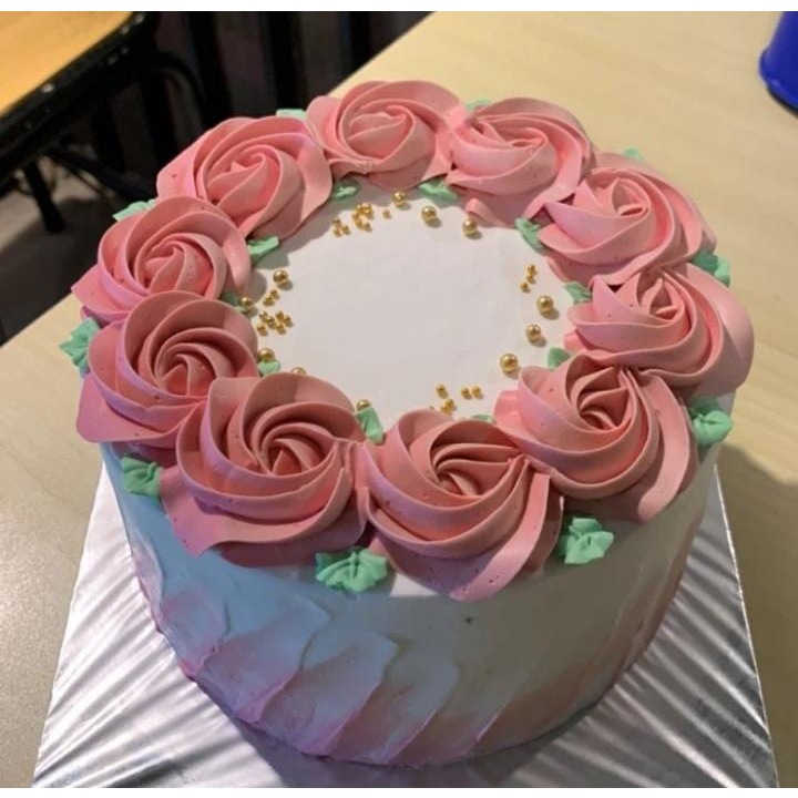 Jual KUE ULANG TAHUN | KUE BUNGA 16 CM | KUE MURAH | KUE RASA COKLAT ...
