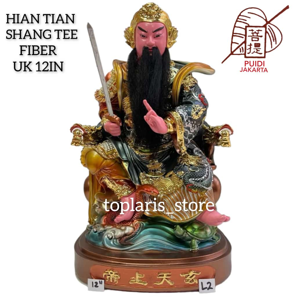 Jual Patung Hian Tian Shang Tee 12in Fiber TPO | Shopee Indonesia