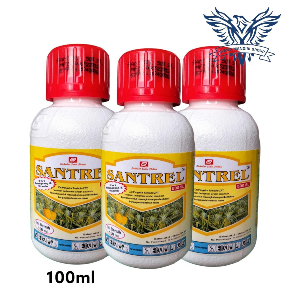 Jual SANTREL 500SL 100ml ZPT Etefon 500 g/l Zat Pengatur Tumbuh Pada ...