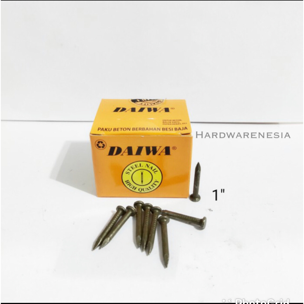 Jual DAIWA Paku Beton Kuning 1 inch inci 2.5 cm isi 100 PER BOX ...