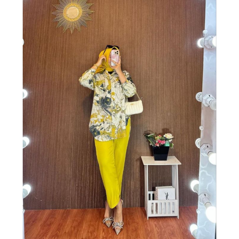 Jual Baju set Mala motif bunga kekinian cocok digunakan saat santai ...