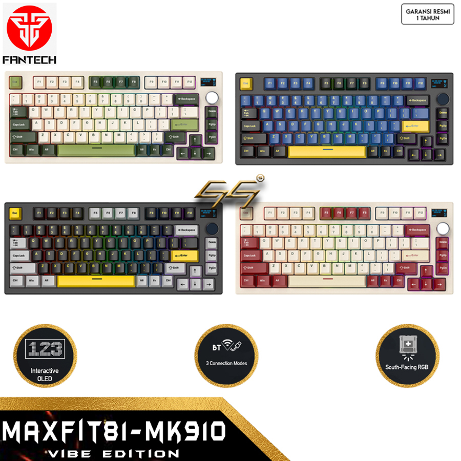 Jual Fantech MAXFIT81 MK910 VIBE EDITION Wireless Bluetooth 75% ...