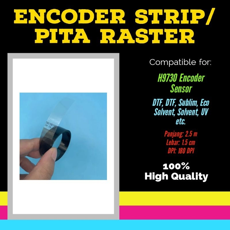 Jual Encoder Strip 2500cm 2.5m 180DPI/LPI-15mm H9730 Mesin Outdoor ...
