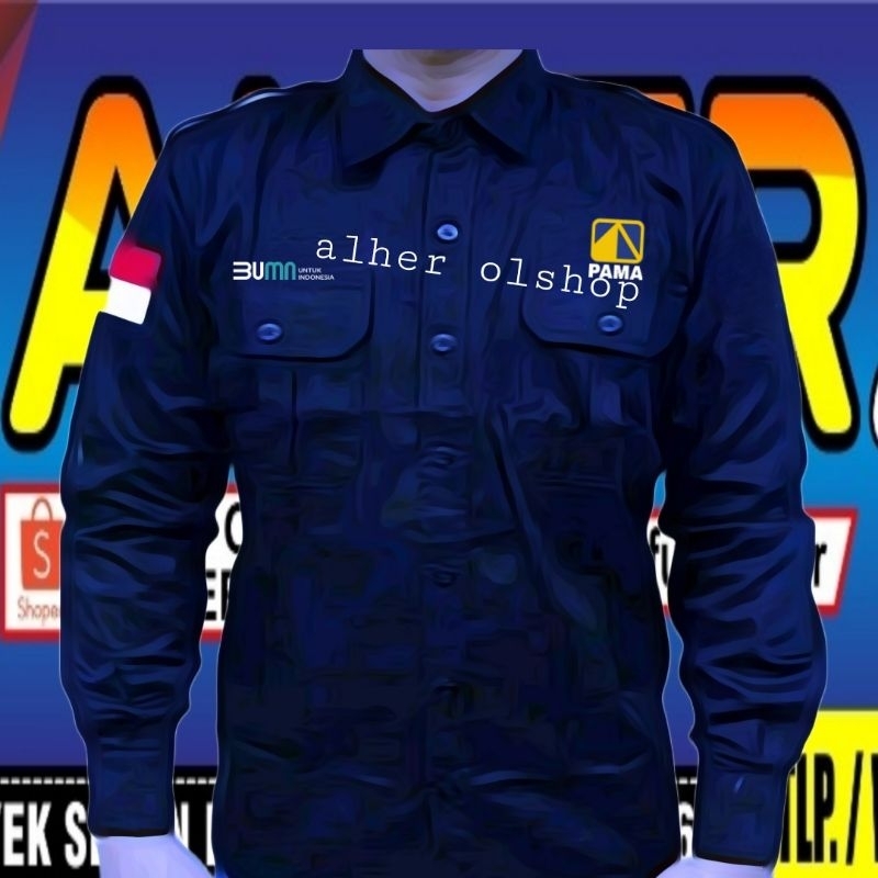 Jual kemeja PT PAMA baju PT PAMA seragam PT PAMA Pdh PT PAMA kemeja ...
