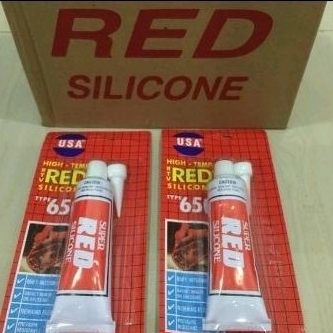 Jual lem red silicone 650 usa 70gram lem paking merah odol besar ...