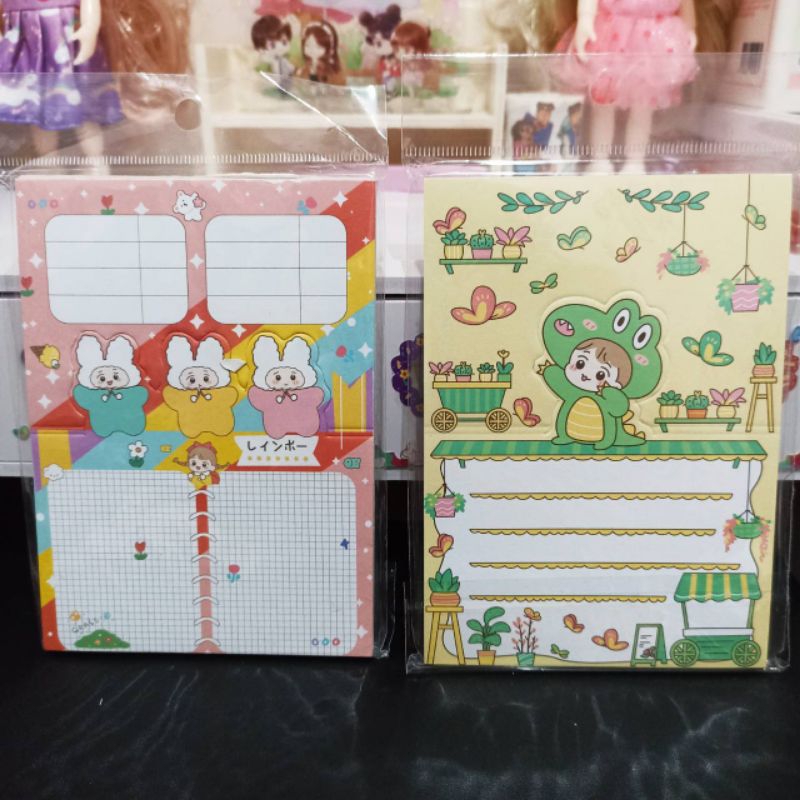 Jual Notepad Lipat/ Memopad Standee/ Sticky Note Unik/ Kertas Catatan ...
