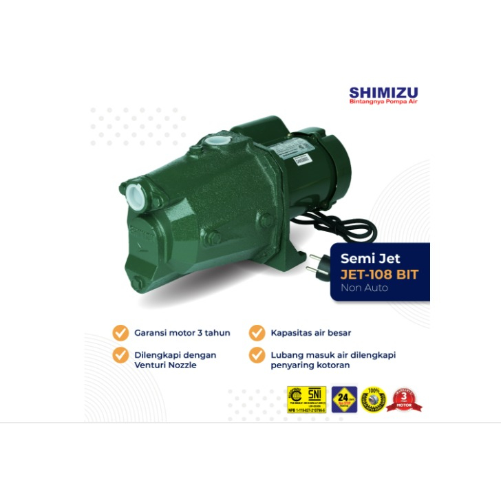Jual Pompa Air Shimizu Semi Jet Pump 108 BIT | Shopee Indonesia