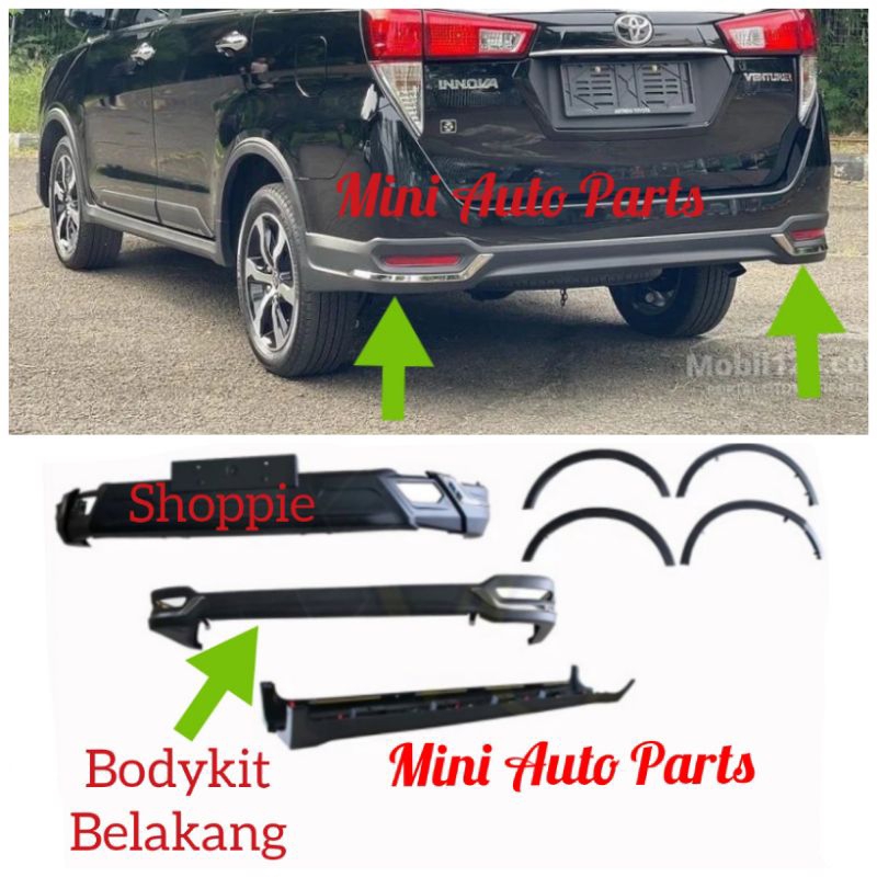 Jual BODYKIT Spoiler BODY KIT Belakang INNOVA Reborn VENTURER Facelift ...