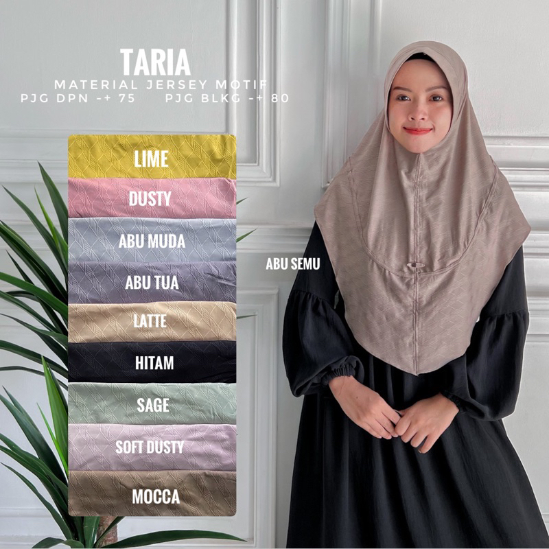 Jual TARIA HIJAB INSTAN BAHAN JERSEY | Shopee Indonesia