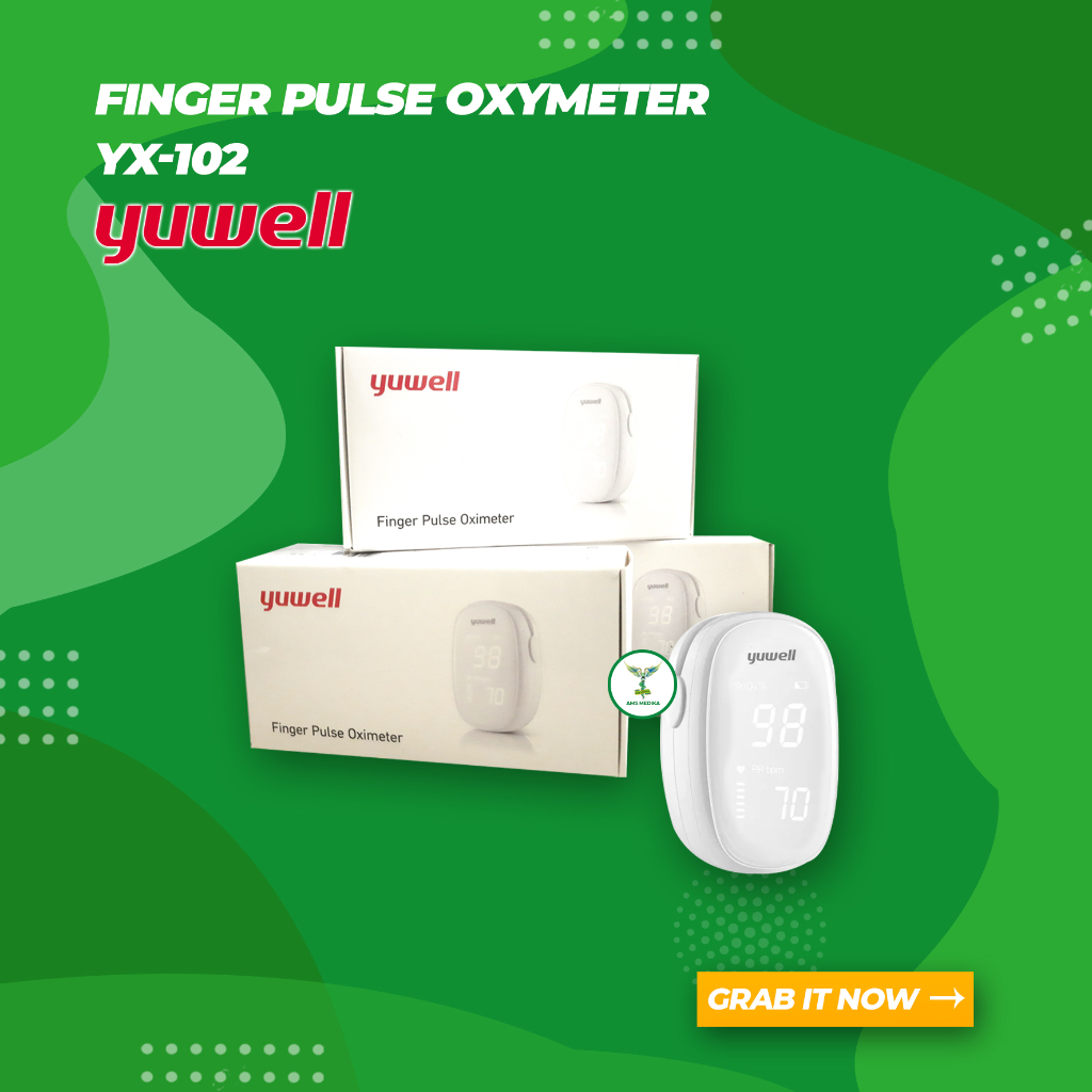 Jual Pulse Oxymeter / Saturasi Oksigen YX - 102 Yuwell | Shopee Indonesia