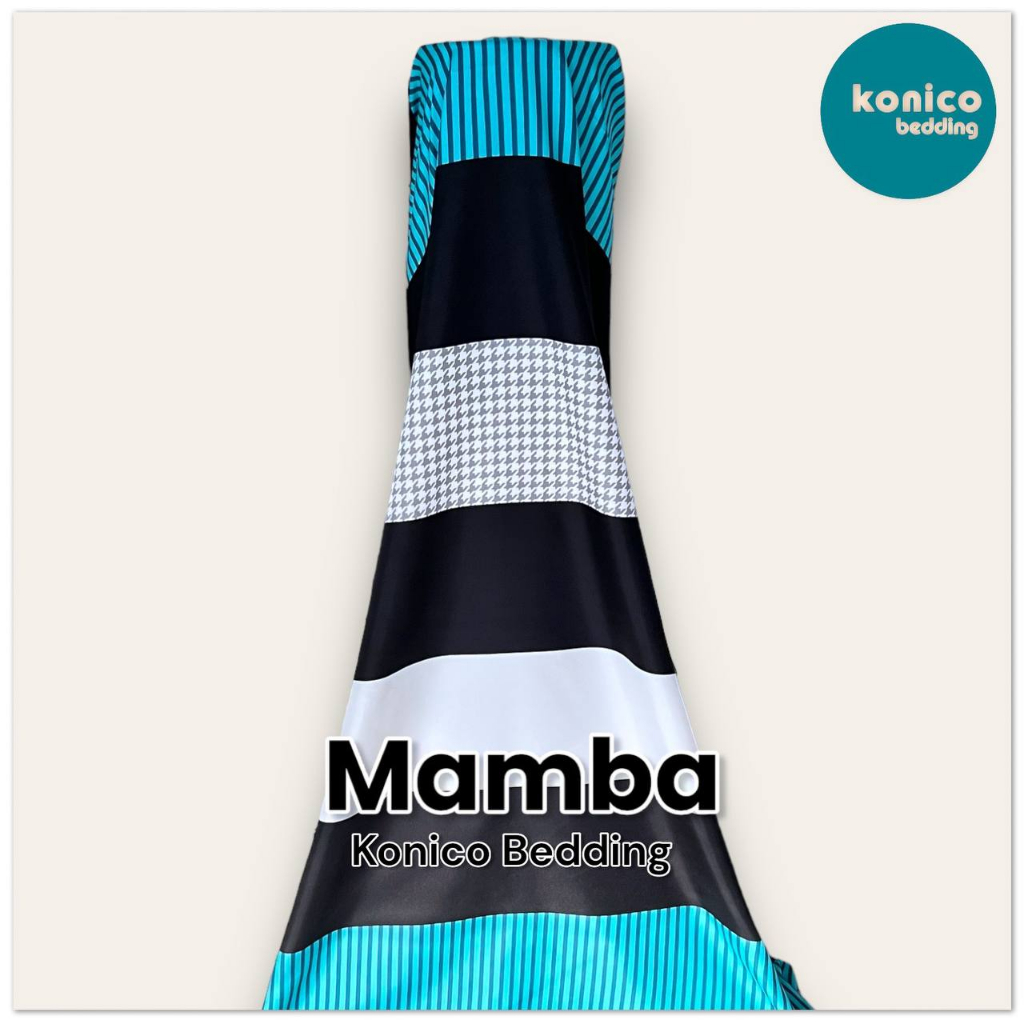 Jual KONICO Bahan Kain Sprei Bahan KATUN HALUS Motif MINIMALIS MAMBA Meteran ( kain meteran ...
