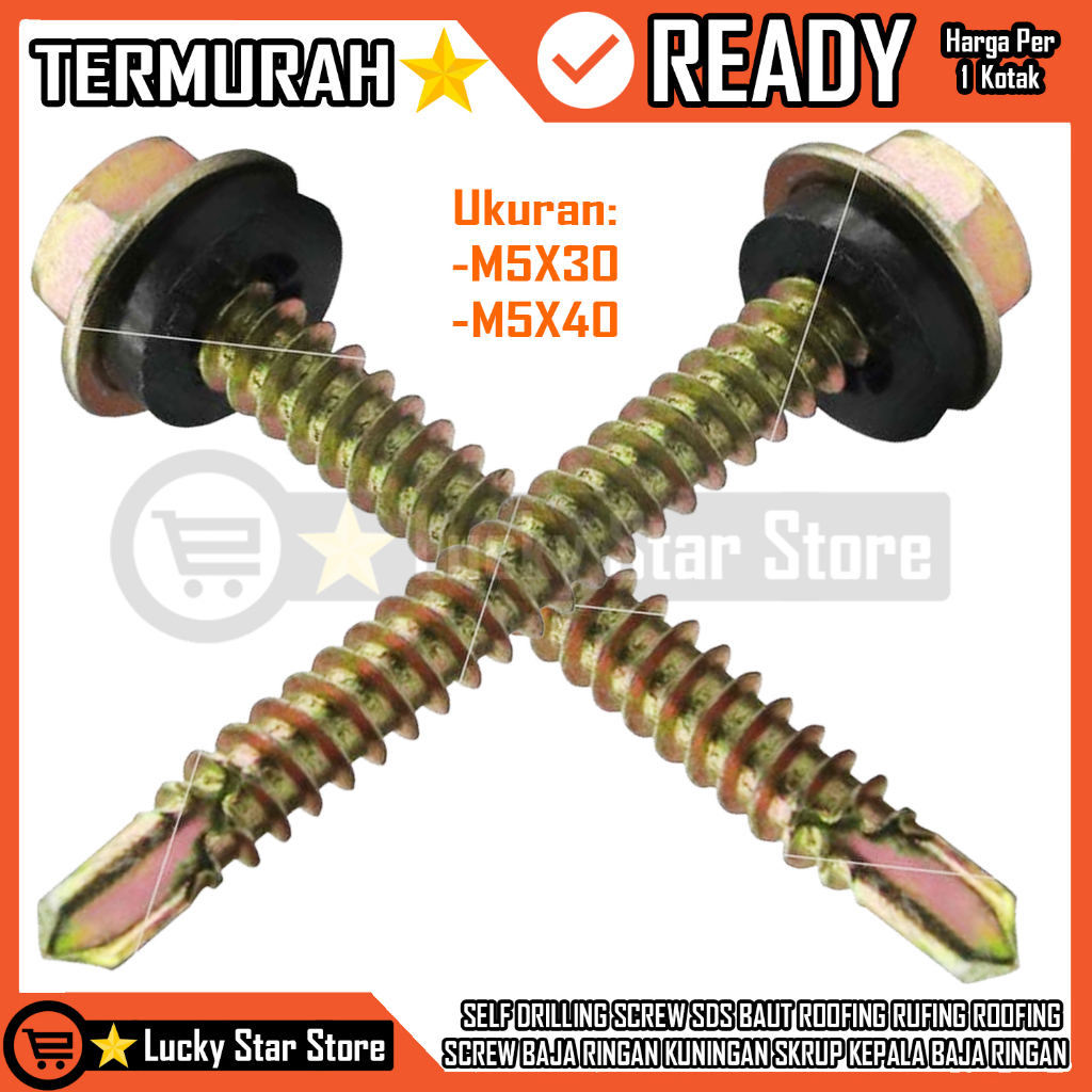 Jual SELF DRILLING SCREW SDS BAUT ROOFING RUFING ROOFING SCREW BAJA ...