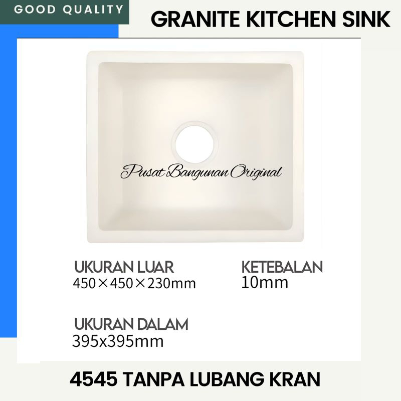 Jual BAK CUCI PIRING GRANIT KITCHEN SINK GRANITE PUTIH WHITE UNDER ...