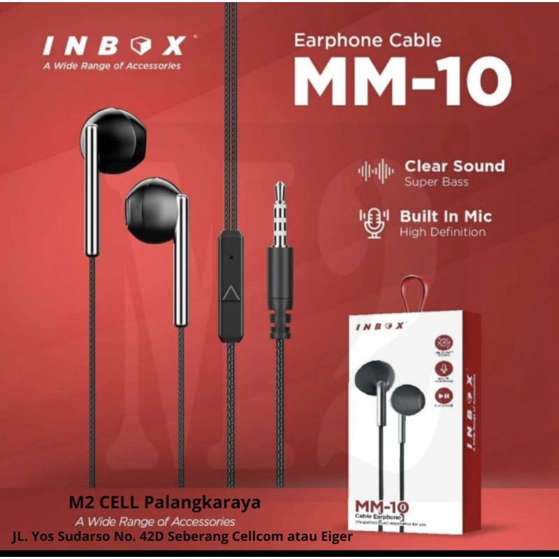 Jual Earphone INBOX MM-10 The perfect music experience for you | Shopee ...
