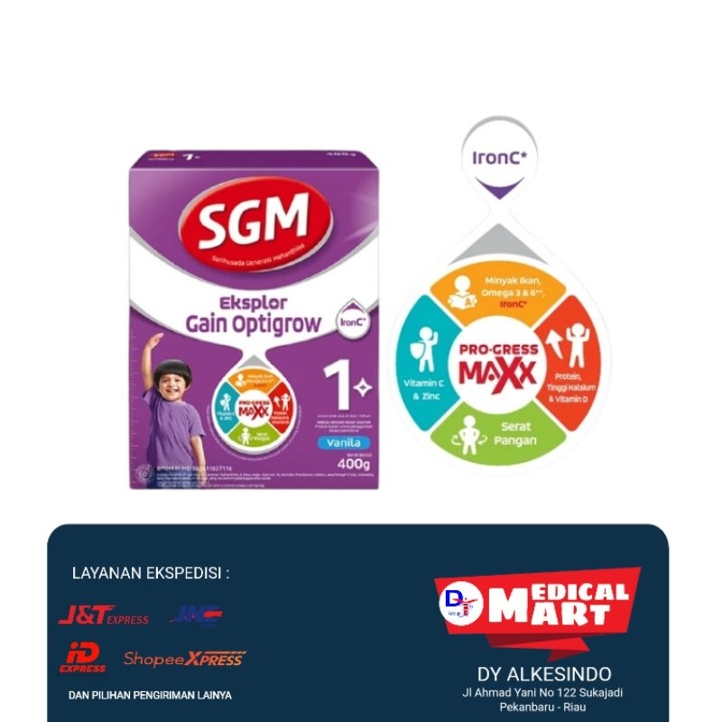 Jual SGM Exsplor Gain Optigrow (1+) 400G | Shopee Indonesia