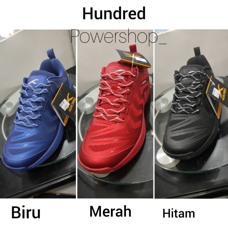 Jual sepatu badminton hundred / sepatu bulutangkis | Shopee Indonesia