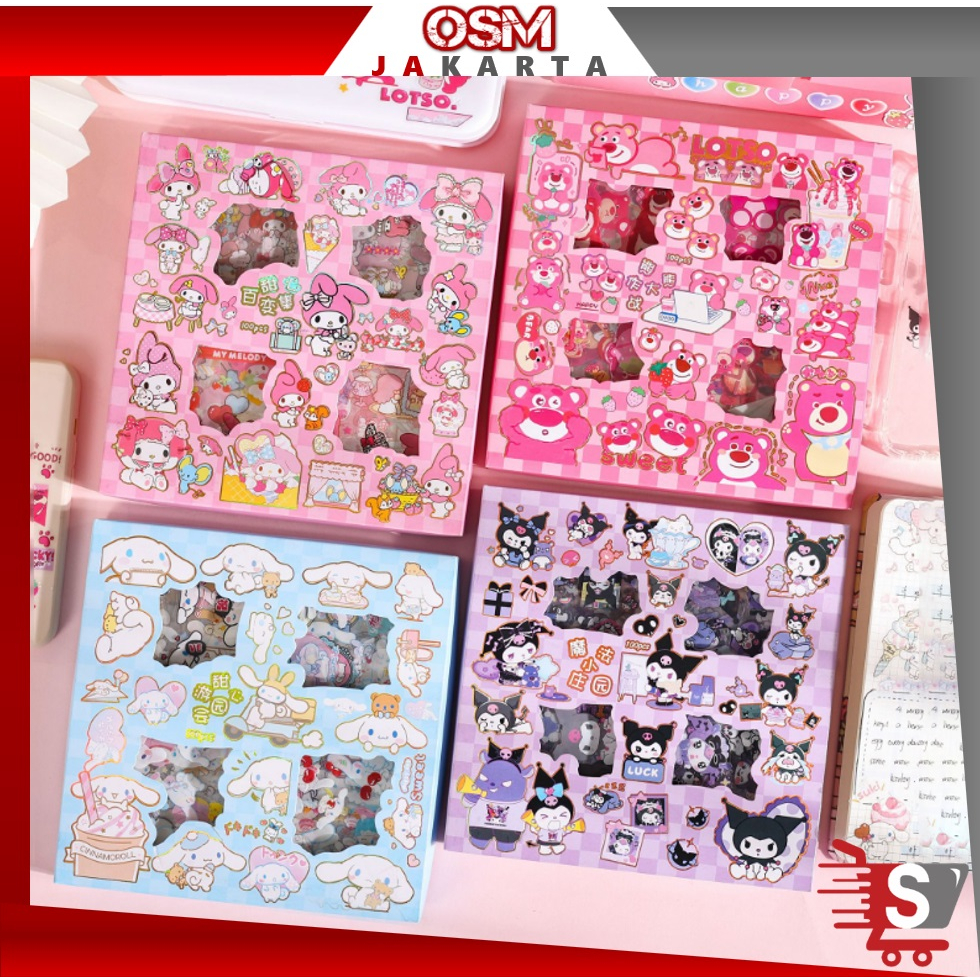 Jual OSM JKT 5872 Stiker 100 lembar / Sticker Motif Kartun Korea Lucu ...