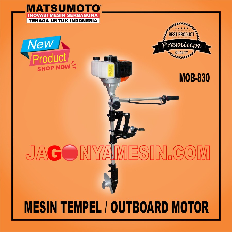 Jual MATSUMOTO MESIN TEMPEL / OUTBOARD MOTOR 3 HP (MOB-830G) | Shopee ...