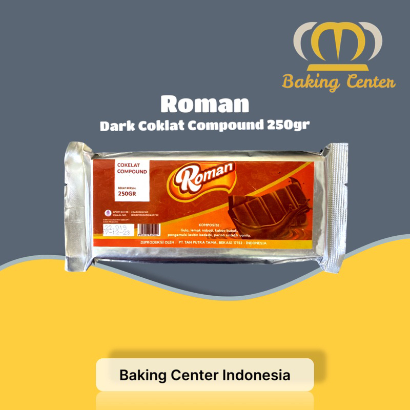 Jual Roman Dark Coklat Compound 250gr - Cokelat Compound Roman 250gr ...