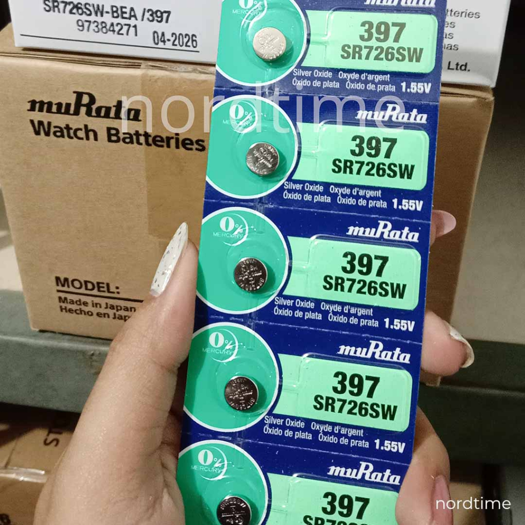 Jual Murata SR726SW / 397 / SR 726 SW Original Baterai Murata Kancing ...