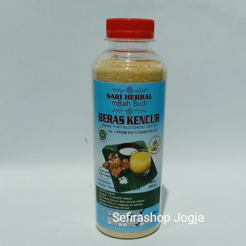 Jual Bubuk Beras Kencur 200 Gram Asli Mbah Sudi Imogiri / Minuman ...