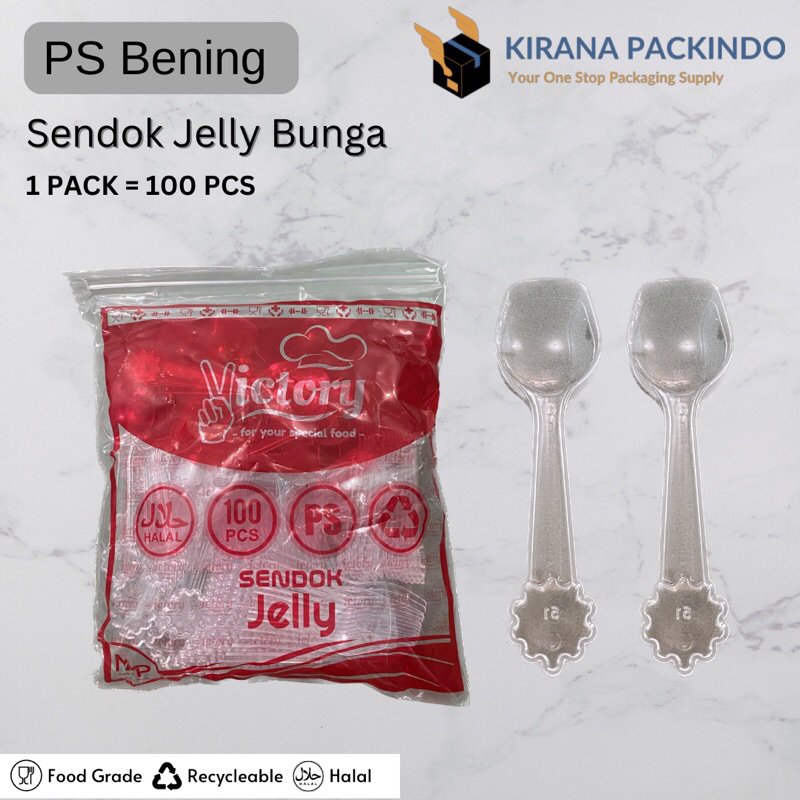 Jual Victory Sendok Jelly Warna / Bening - isi 100pcs | Shopee Indonesia