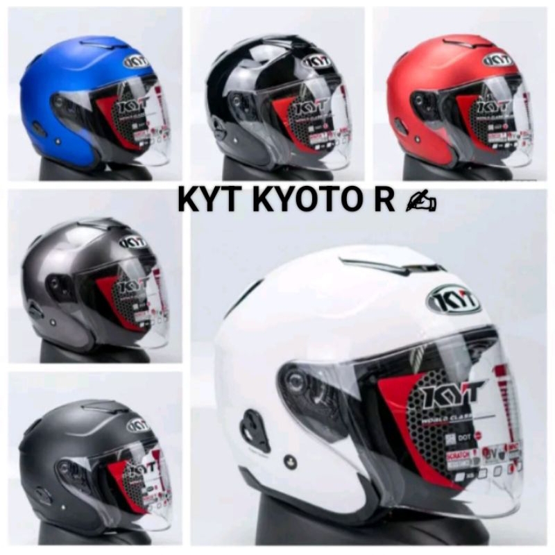 Jual KYT KYOTO PUTIH/KYT KYOTO ORGINAL /KYT KYOTO R | Shopee Indonesia