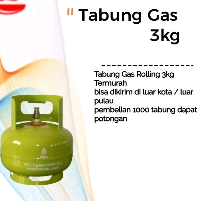 Jual Tabung Gas Melon 3 Kg(plus isi) | Shopee Indonesia
